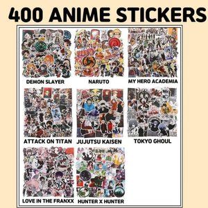 Other | 40 Anime Stickers Decor Demon Slayer Naruto Hunter My Hero ...